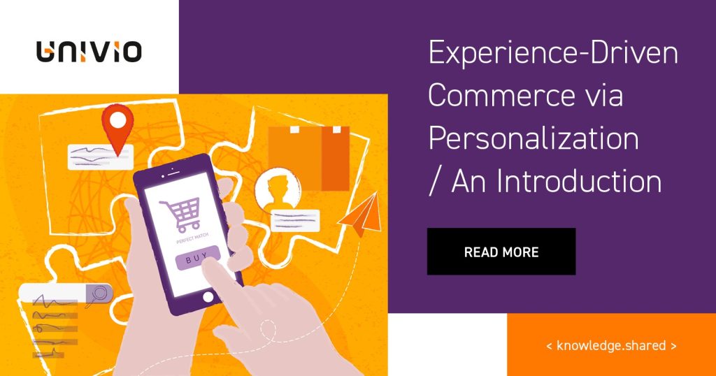 Experience-Driven Commerce via Personalization / An Introduction